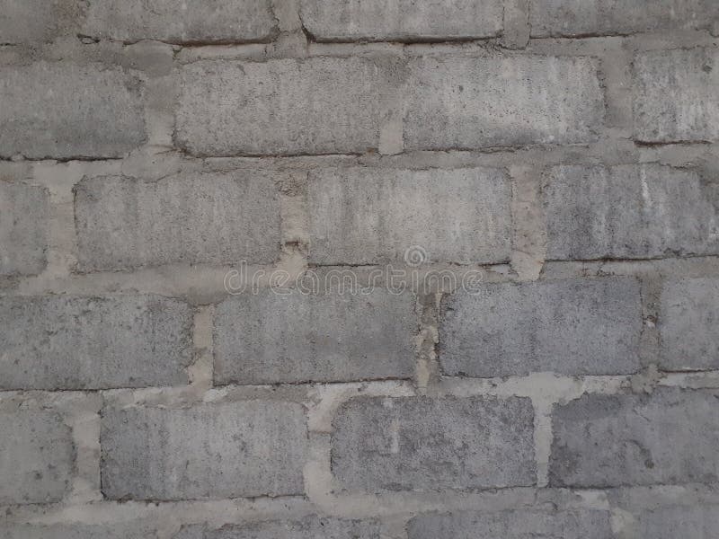 Background of a Stone Wall or Pressed Concrete Brick "Batako".Old Wall ...