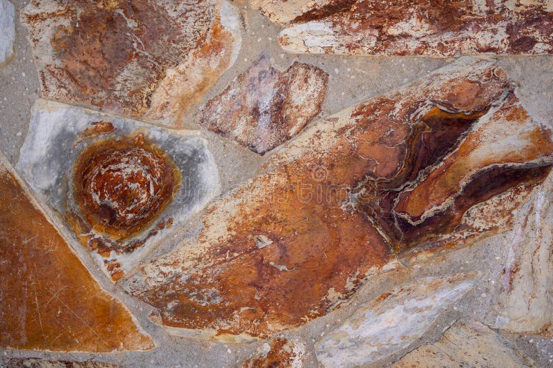 Background of Stone Wall Texture. Rusty Texture of Stone Wall. Stock ...