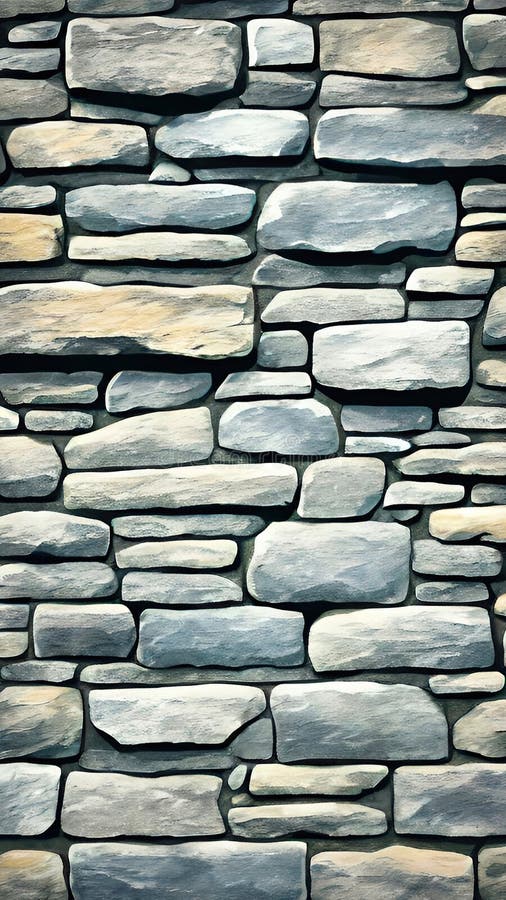Background of Stone Wall Texture. Wall Surface Pattern Stock Illustration - Illustration of ...