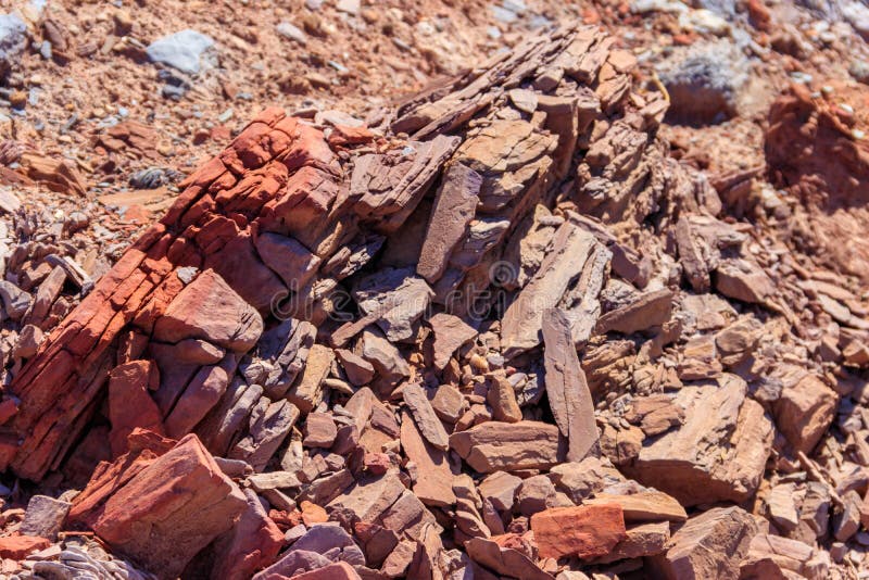 Background of Stones Rich with Iron Ore Minerals Stock Image - Image of ...
