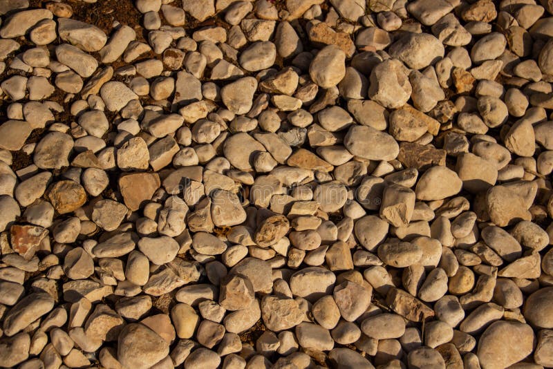 Many Stones of Different Types of Pebbles Stock Image - Image of view ...