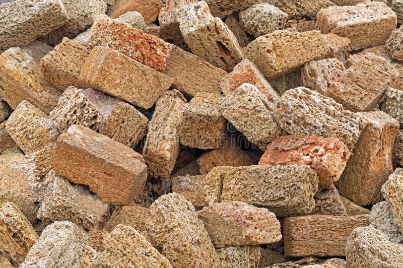 Background with Stones from Shell Rock Material Stock Image - Image of ...