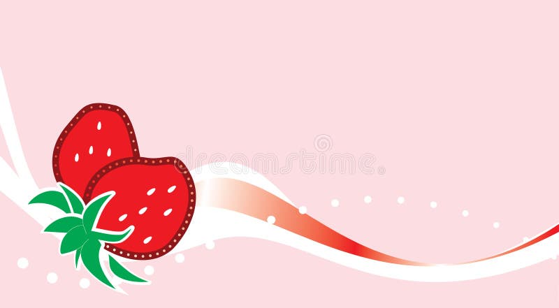 Background with strawberry stock vector. Illustration of background ...