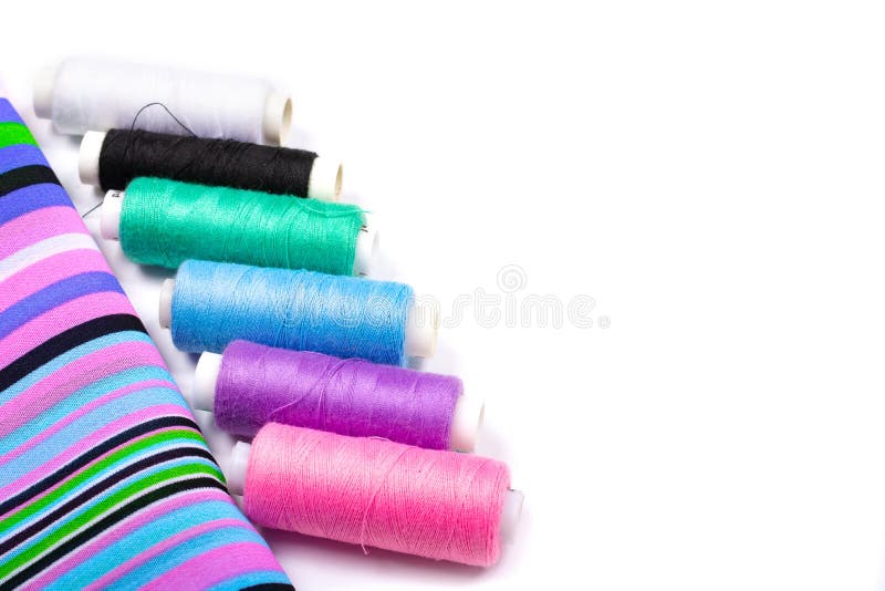 Threads and Different Tools for Sewing. Stitching Instruments Stock ...