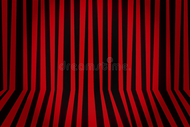 Background Striped Room in Red and Black. Vector Illustration. Stock ...