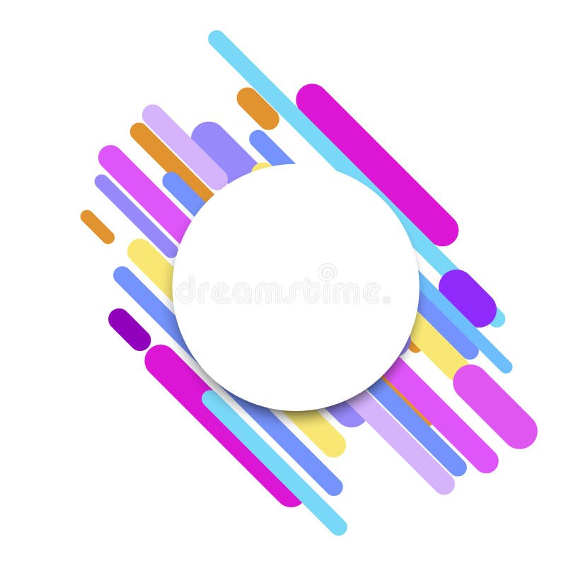 Background Stripes Circle in Retro Style. Abstract Circle Geometric ...
