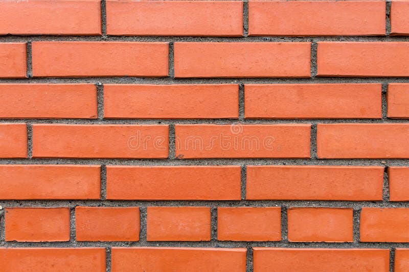 Background and Structure of a Brick Wall. Decorative Orange Bricks ...