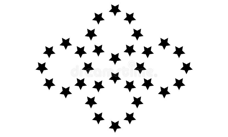 Black Star Style Background Collection Stock Vector - Illustration of ...