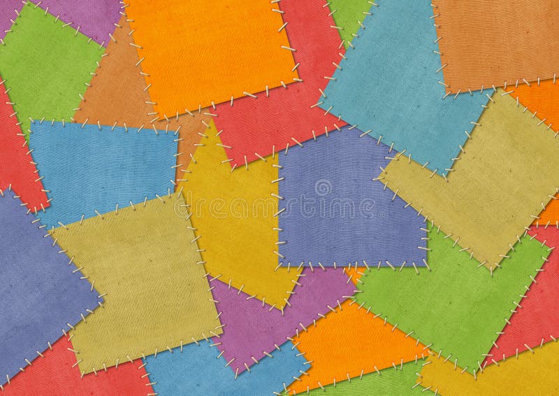 Seamless of Colorful Patchwork Stock Vector - Illustration of form ...