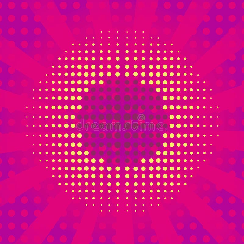 Background in Style Pop Art Stock Vector - Illustration of popart, dots ...