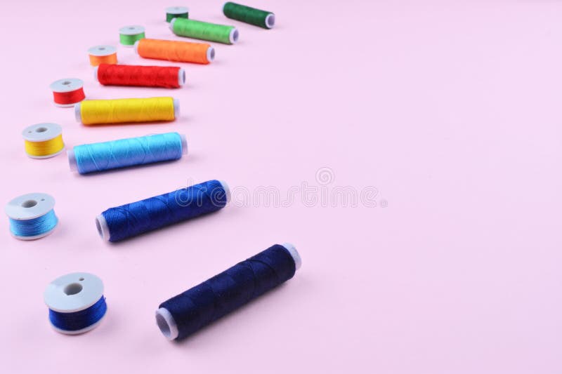 Background with Sewing Tools and Accessories. Stock Image - Image of ...