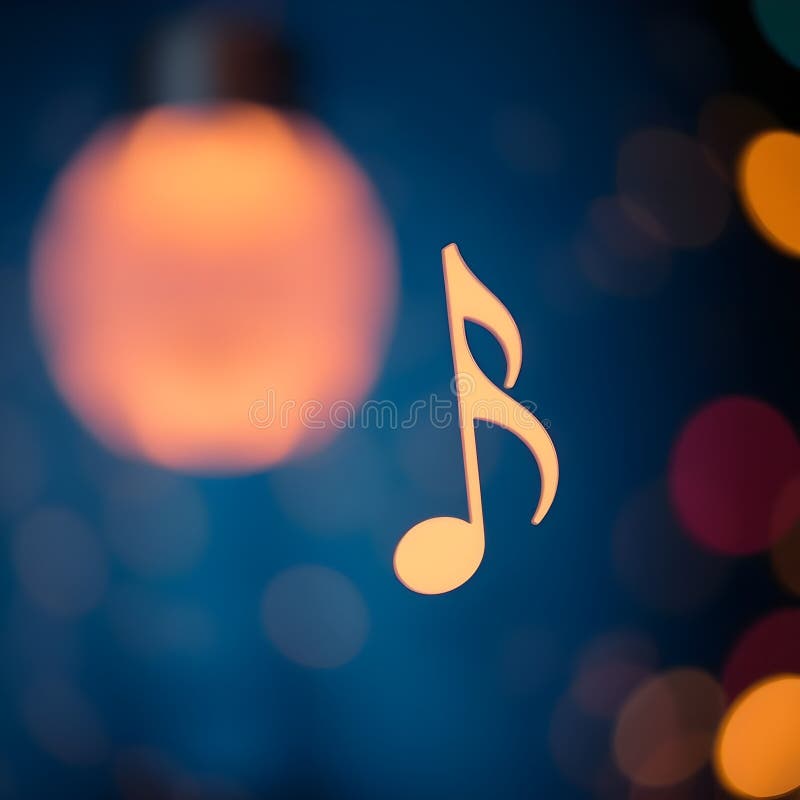 A Background with Stylized Musical Notes or Instruments Stock ...