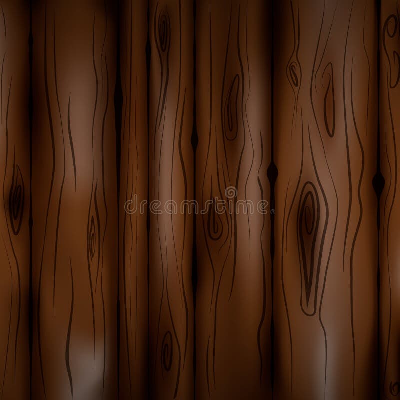 Wooden wall stock vector. Illustration of plank, stylization - 194736811