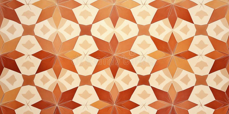 Middle Easterninspired Geometric Background in Terracotta and Beige ...