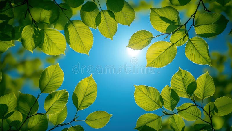 A Background of Sun Rays Coming through the Leaves and Branches of a ...