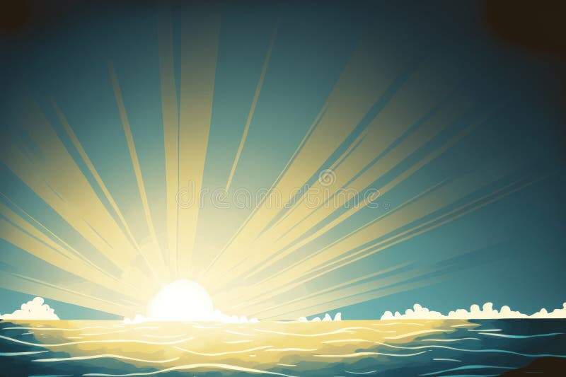 Background of Sunlight Reflecting Off the Water in the Ocean Stock ...