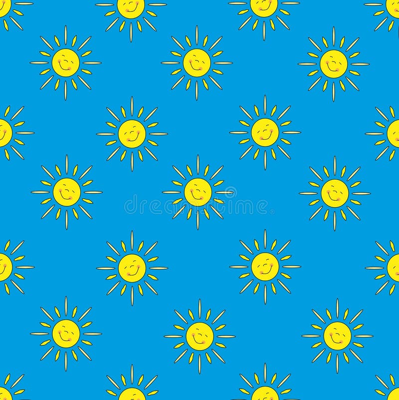 Background of the Suns (blue) Stock Vector - Illustration of nature ...