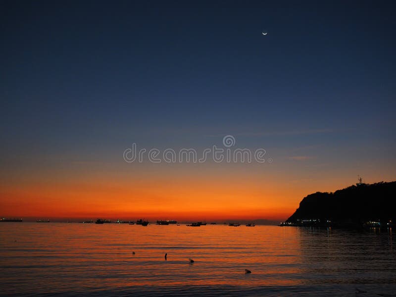 Background Sunset Sea Shadow Stock Photo - Image of design, blur: 65157700