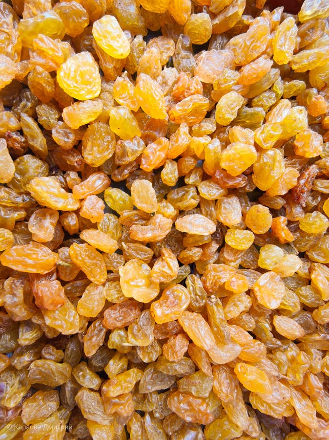 Background of Sweet Light Dried Grapes. Stock Photo - Image of light ...