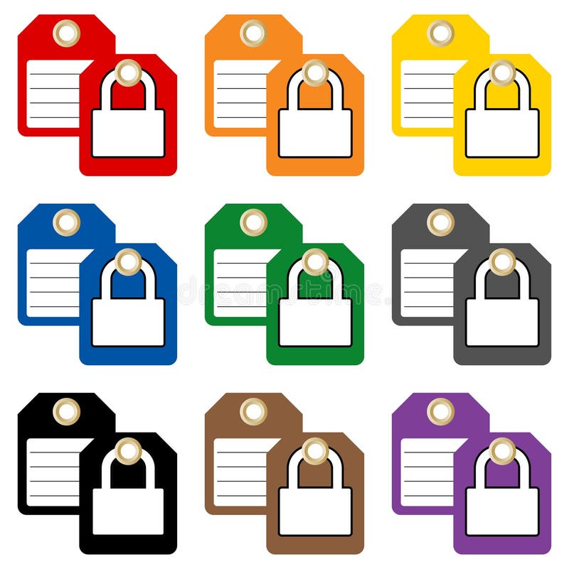 Background Tag Label Set Symbol Sign,Vector Illustration, Isolate on ...