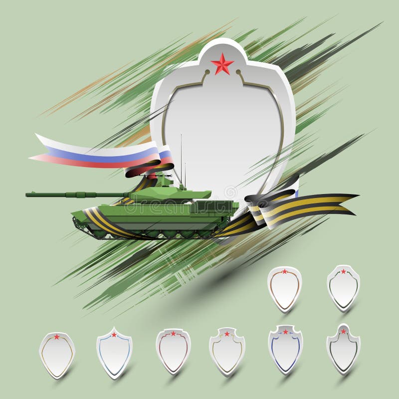 Background with the Tank on February 23, May 9, the Day of the Tanker ...