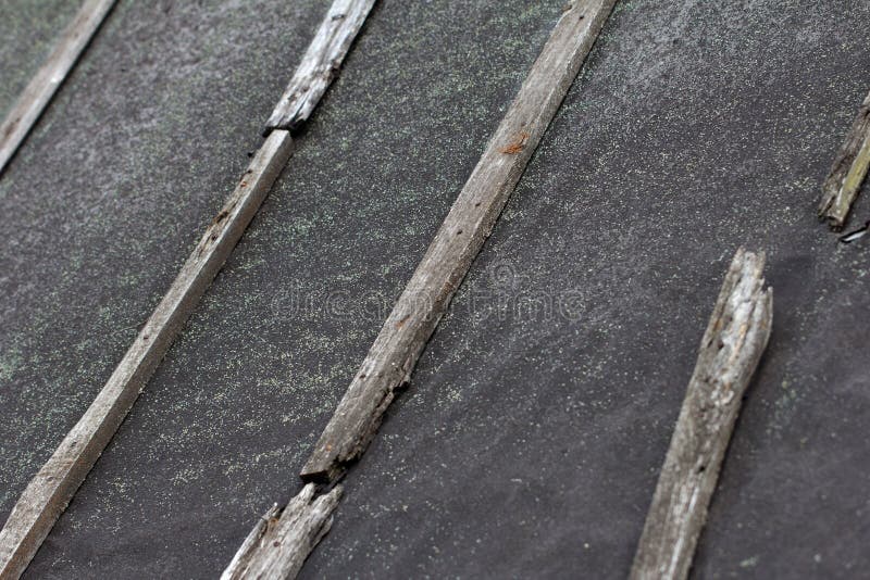 Tar paper on a roof stock photo. Image of replacement - 6837640
