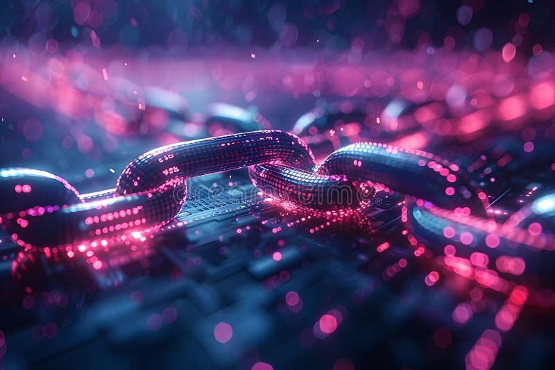 Background with Technological Digital Data Interface Elements ...