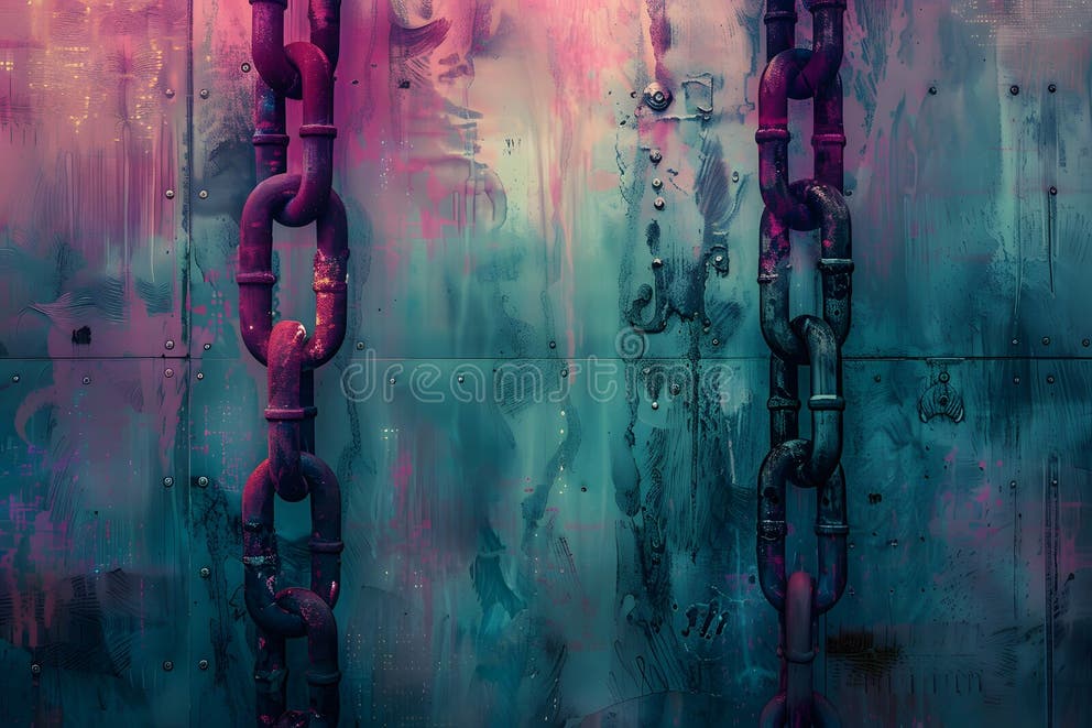 Background with Technological Digital Data Interface Elements ...