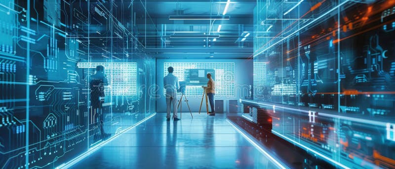 Engineers Working Behind Computer Stock Photos - Free & Royalty-Free ...