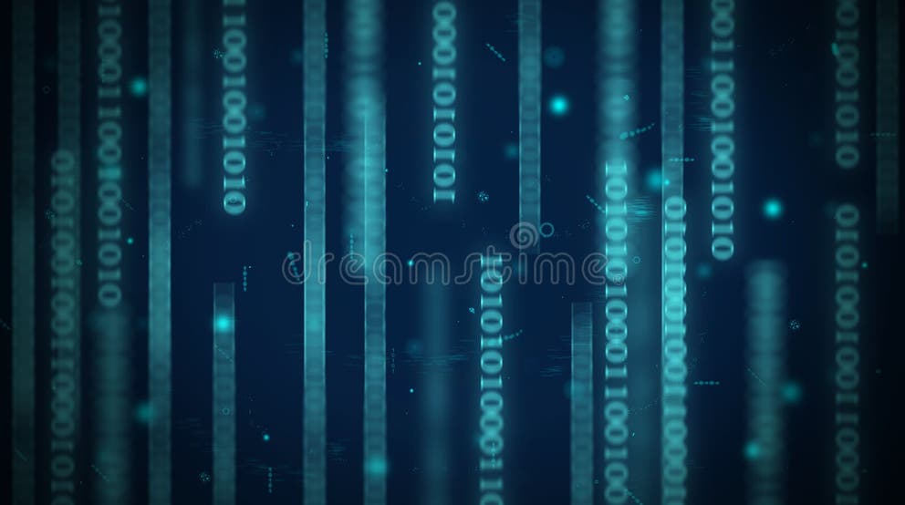 Background Technology Binary Code 01 .Digital Binary Data and Secure Data Concept Stock ...