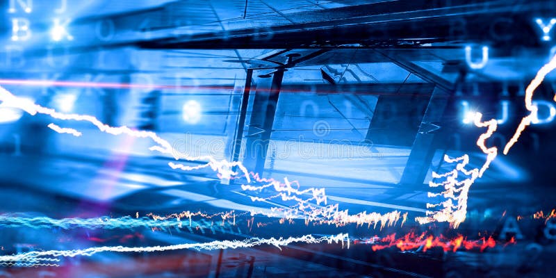 Media Technologies in Business. Mixed Media Stock Image - Image of data ...