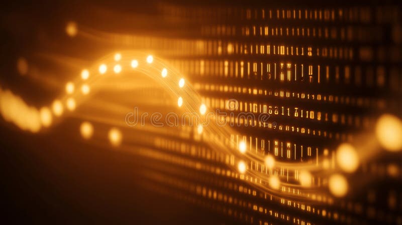 The Background Of Technology Programming And Cybersecurity Consists Of Digital Data Streams