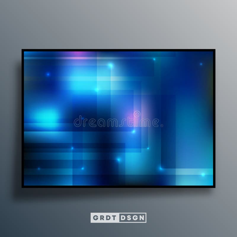 Background Template with Blue Gradient Texture for Screen Wallpaper ...