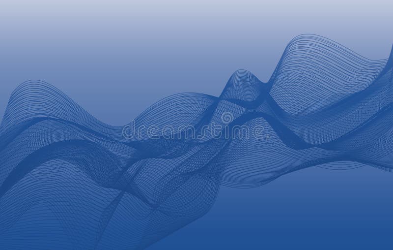 Background Template with Blue Lines Stock Illustration - Illustration ...