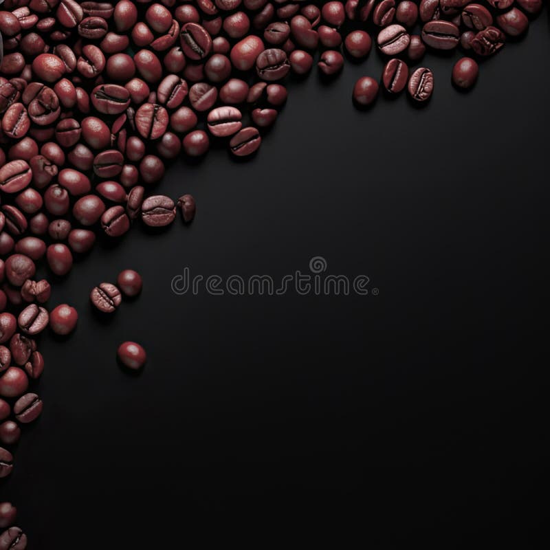 Background Template with Coffee Grains for Text Stock Photo - Image of ...