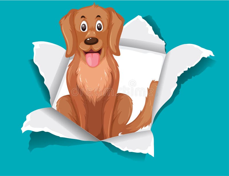 Paper Dog Ripping Paper Stock Illustrations – 96 Paper Dog Ripping ...