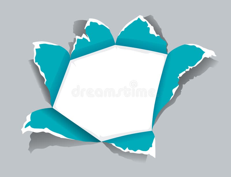 Background Template Design with Ripping Paper Stock Vector ...