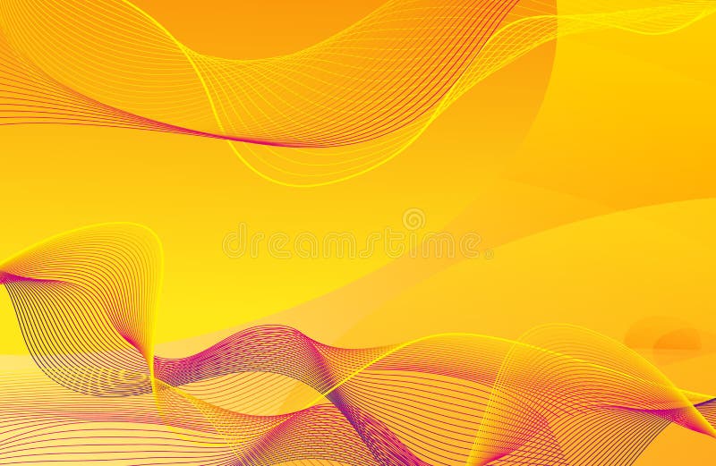 Background Template Design with Yellow Lines Stock Illustration ...
