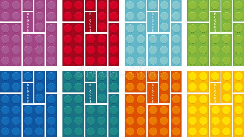 Background Template with Different Color Blocks Stock Vector ...