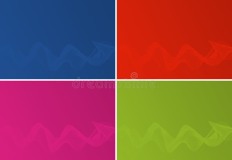 Background Template in Four Colors Stock Vector - Illustration of pink ...