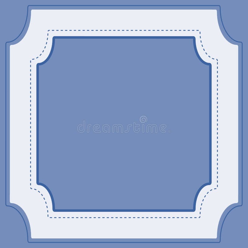 Background Template with Frame Stock Illustration - Illustration of ...