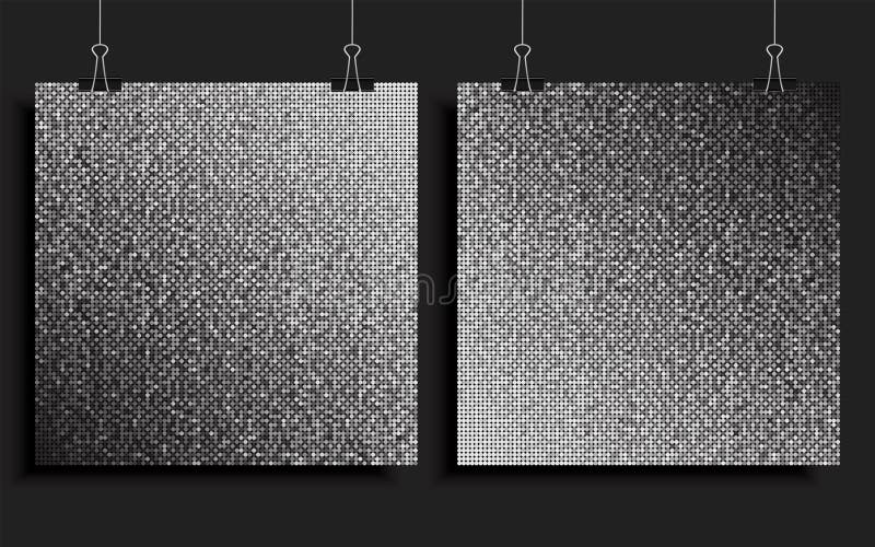 Posters from Silver Sequins, Glitters or Sparkles Stock Vector ...