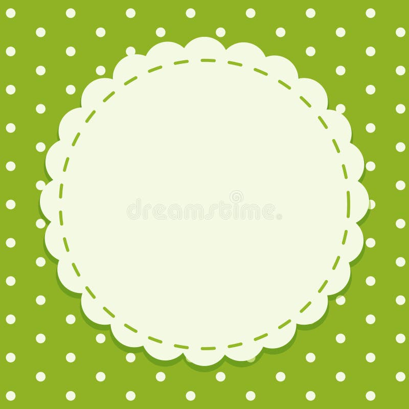 Background Template with Round Green Stock Illustration - Illustration ...