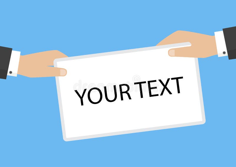 Put Your Own Text Here. Vector Illustration. Background. Template for ...