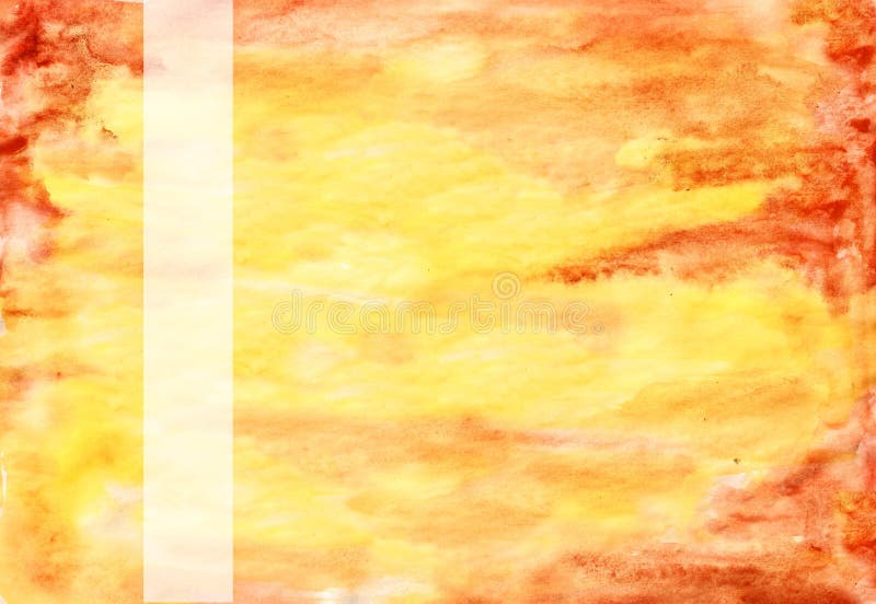 Watercolor Texture Fire with Strip Stock Illustration - Illustration of ...