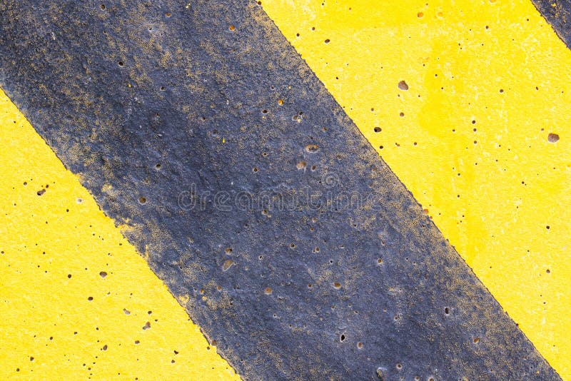 Background or Texture Abstract. Top View of Yellow Black Caution ...