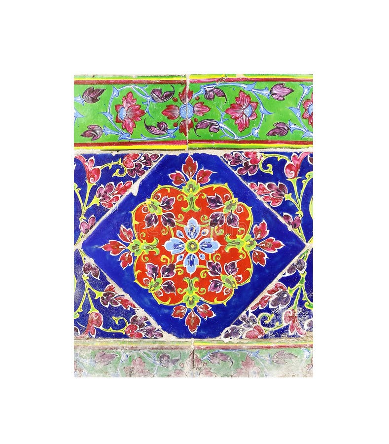 Background and Texture Ancient Pattern on Ceramic Tile Stock Image ...