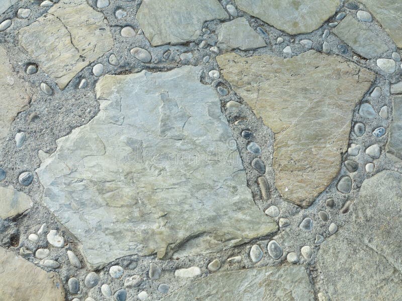 Background Texture of Ancient Round Gray Stone Floor Stock Photo ...