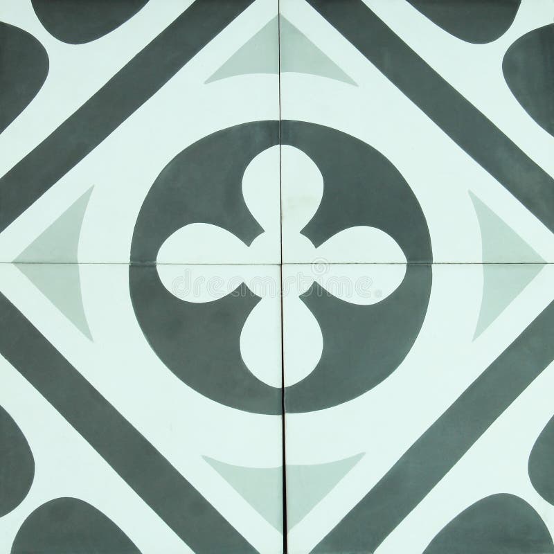 Background and Texture with Ancient Tile Pattern Stock Illustration ...