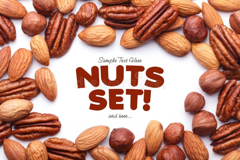 Background Texture of Assorted Mixed Nuts Stock Photo - Image of ...